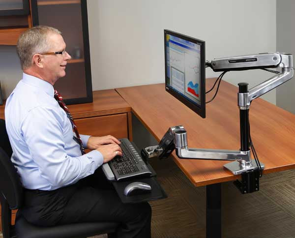 Ergotron WorkFit-LX, Sit-Stand Desk Mount System – Ergoport